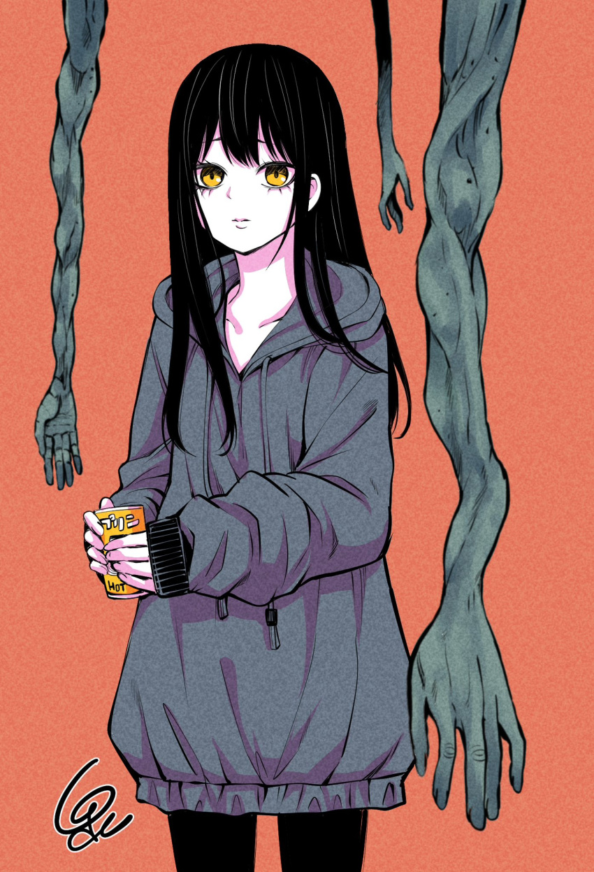 Safebooru - 1girl black hair black pants can closed mouth collarbone ...