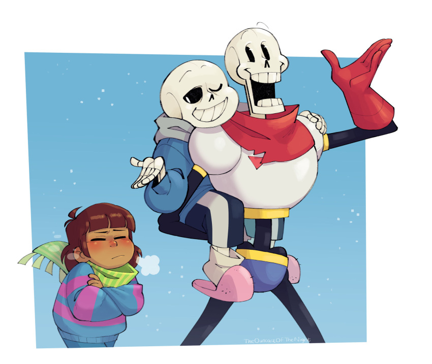 Safebooru - 1other 2021 2boys 2d ambiguous gender artist name blue ...