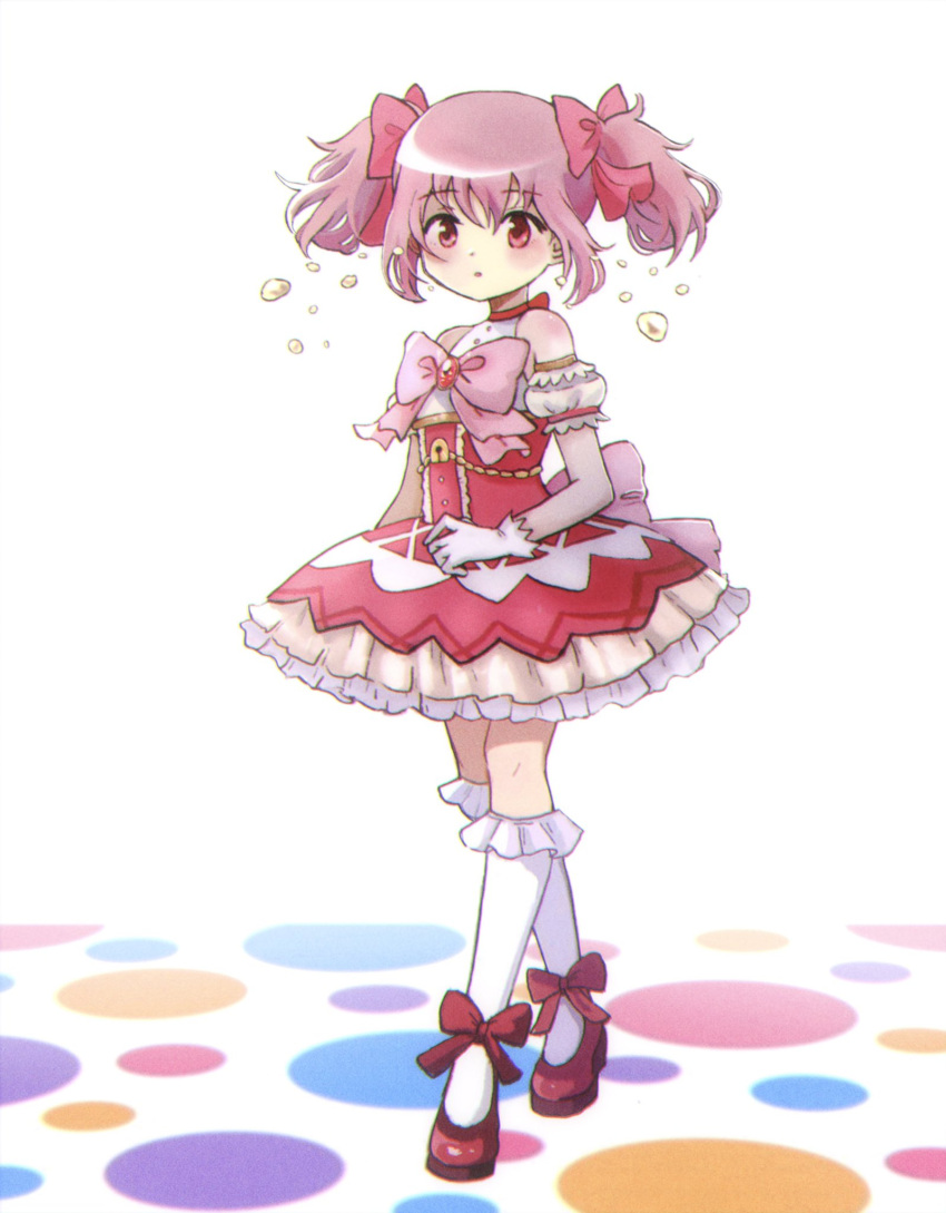 Safebooru - 1girl aisucremee chain choker dot nose dress gloves highres ...