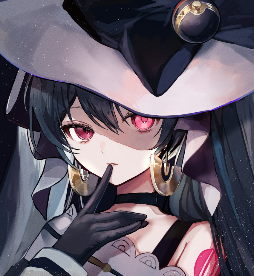 Safebooru - 1girl absurdres black choker black gloves bow choker dark miku (project voltage ...