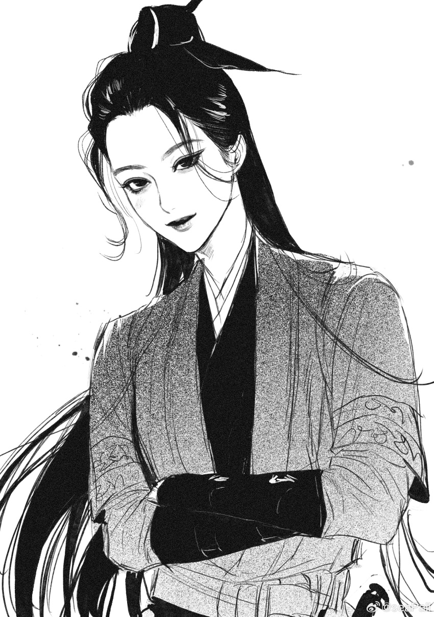 Safebooru - 1boy absurdres arm belt bracer character request chinese clothes chinese commentary ...