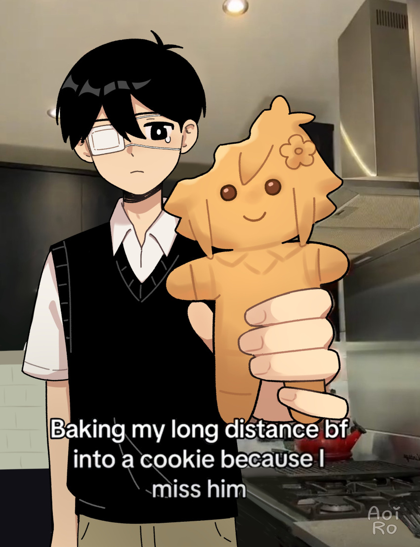 Safebooru - 1boy absurdres aoiro arts baking my long distance bf into a ...