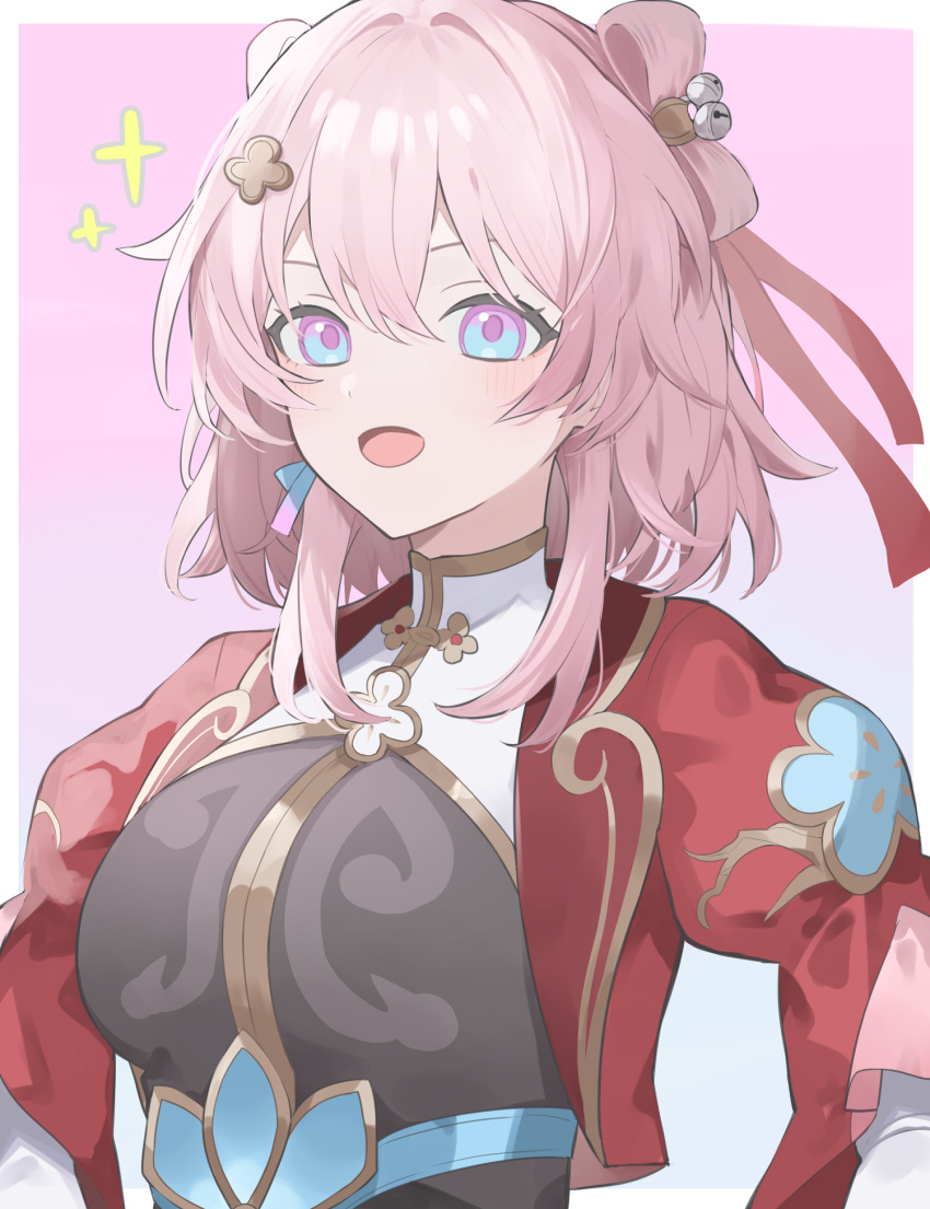 Safebooru - 1girl bell black dress blue eyes blush breasts commentary ...