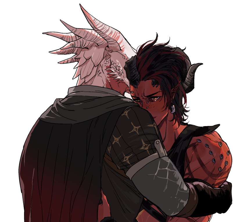 Safebooru - 1boy 1girl baldur's gate baldur's gate 3 black cape black ...