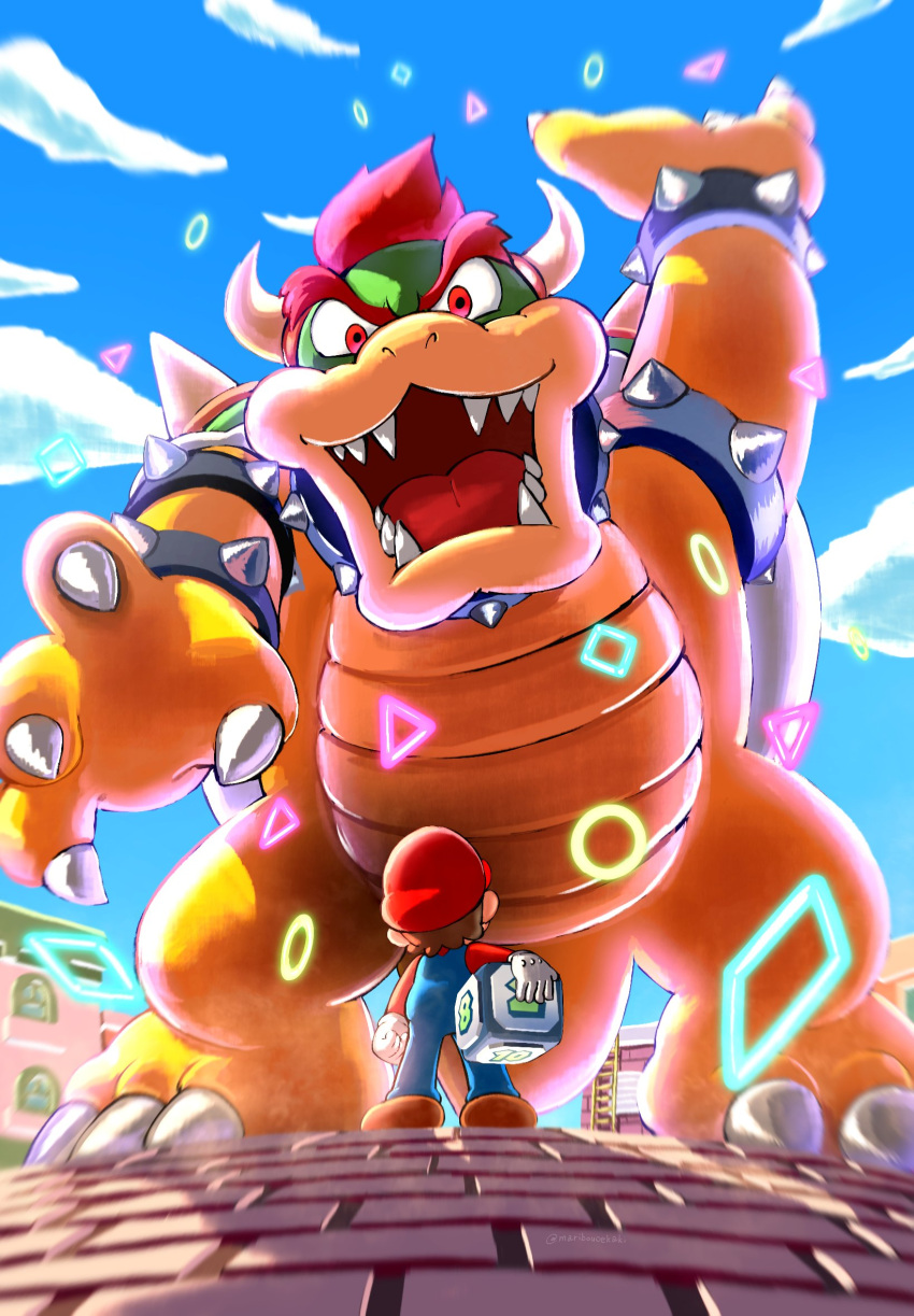Safebooru - artist name blue sky bowser clouds highres maribou ...