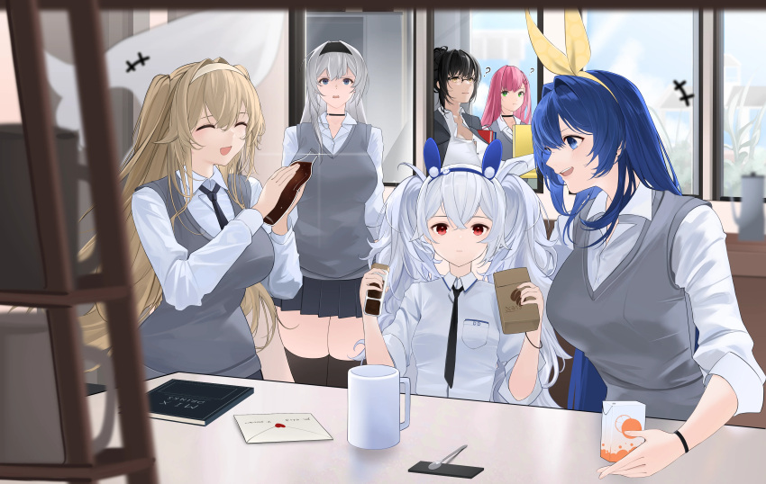 Safebooru - anchorage (azur lane) azur lane commander (azur lane) glasses laffey ii (azur lane ...