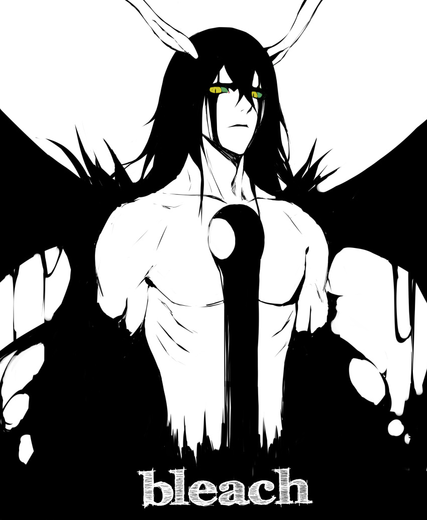 Safebooru - 1boy arrancar black hair bleach closed mouth collarbone ...
