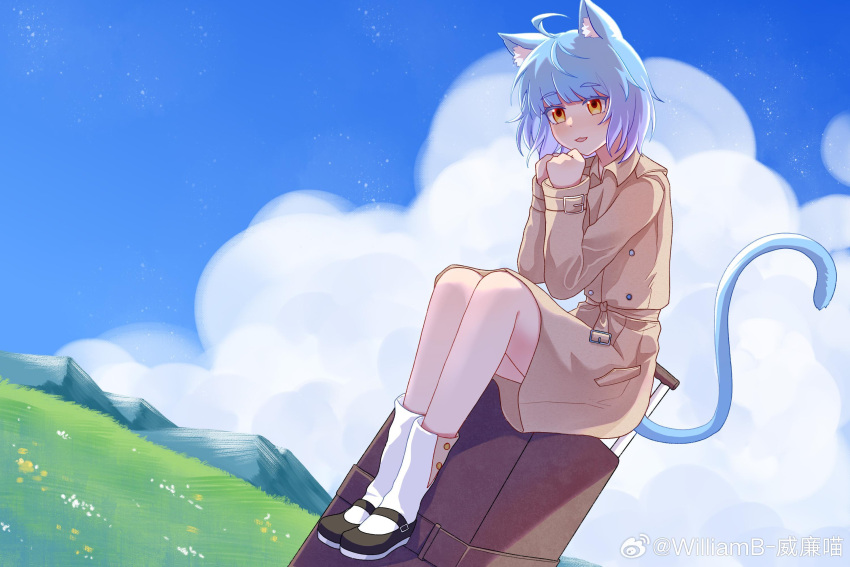 Safebooru - 1girl ahoge alternate costume animal ears atlanta (warship girls r) black footwear ...