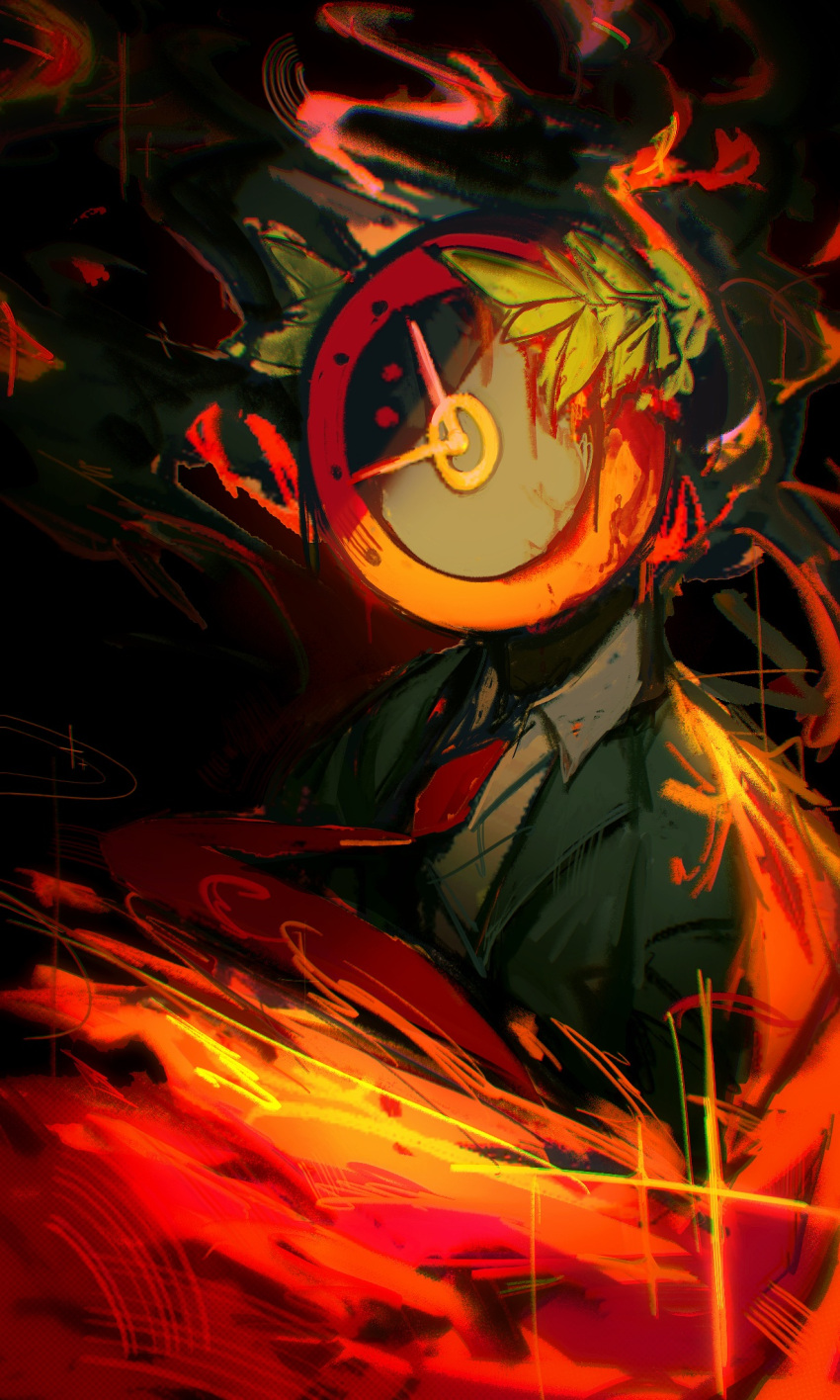 Safebooru - 1other black jacket blood cape clock collared shirt dante ...