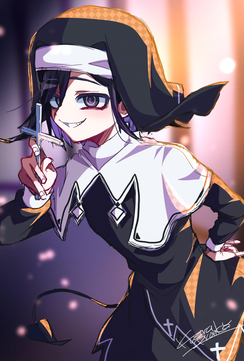Safebooru - 1boy absurdres black hair cross danganronpa (series ...