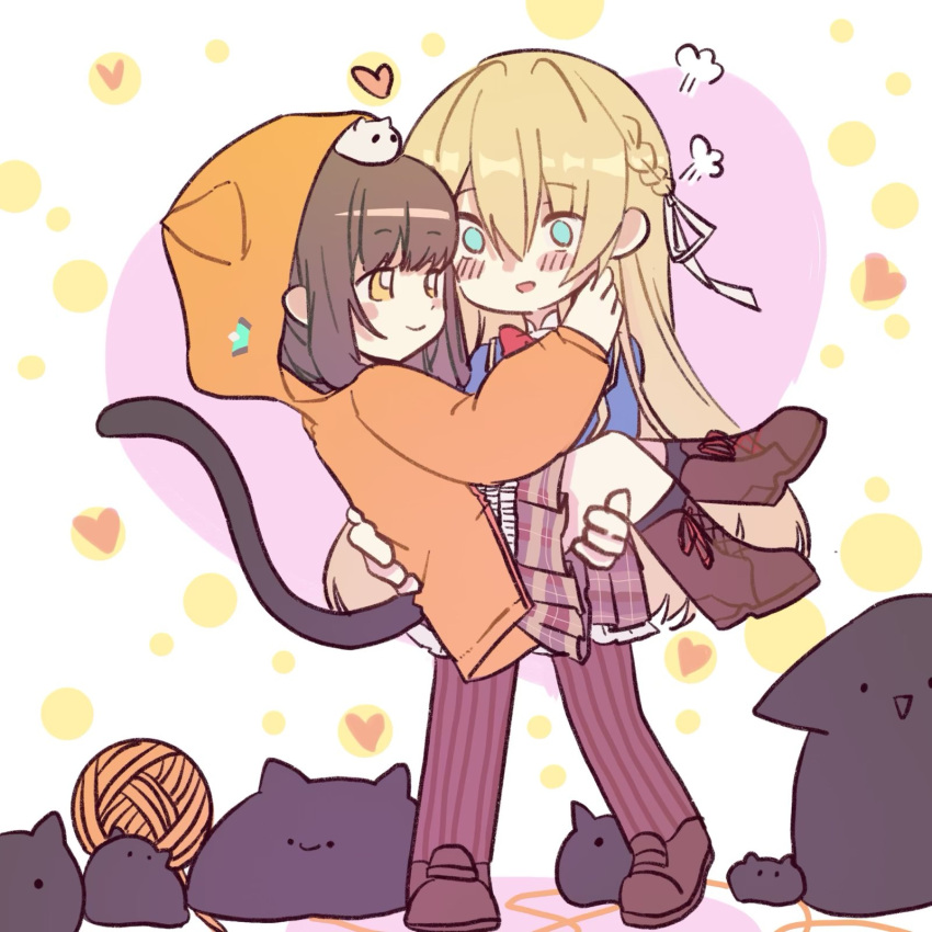 Safebooru - 2girls animal on head asakura karen (heaven burns red ...