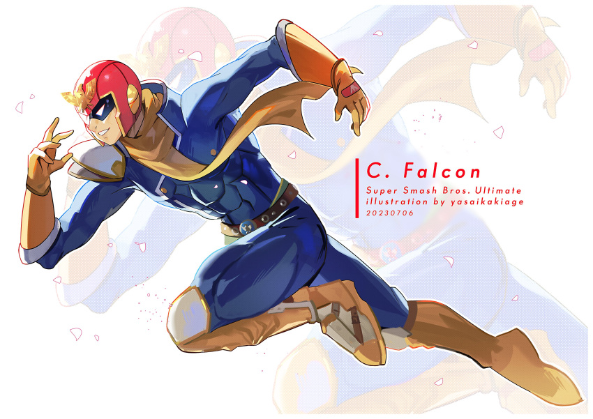 Safebooru - 1boy absurdres artist name belt black belt blue bodysuit ...