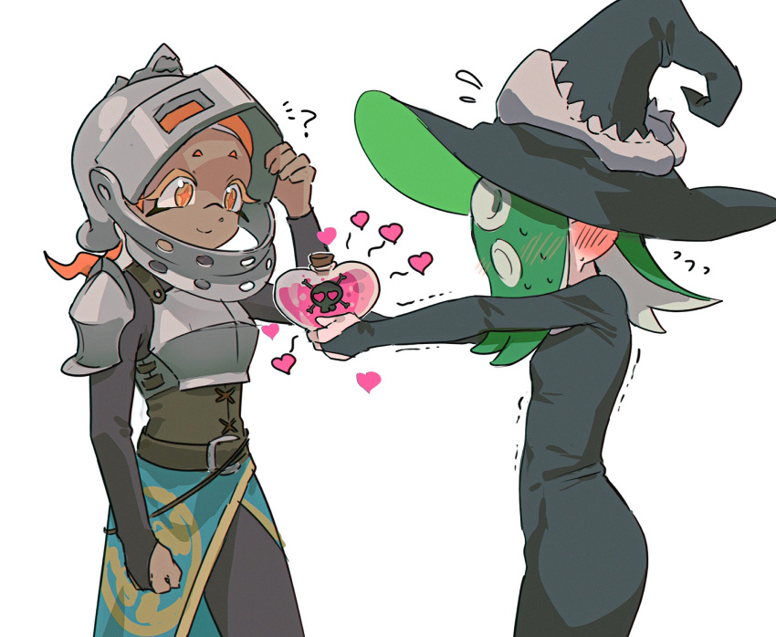 Safebooru - 2girls armor blush dark-skinned female dark skin flustered ...