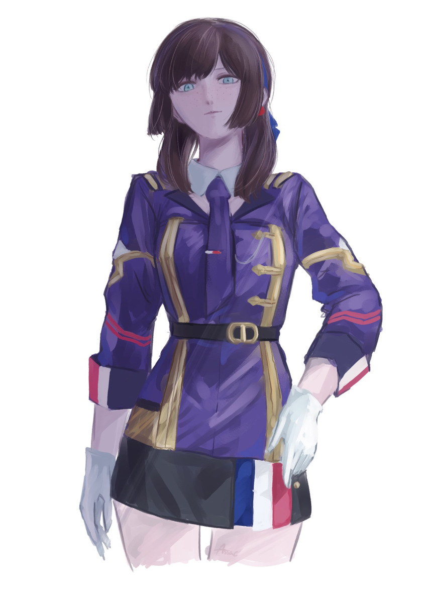 Safebooru - 1girl assaku black hair black skirt blue jacket blue ...