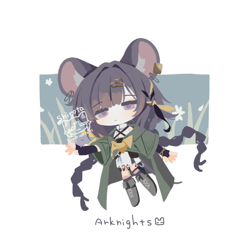 Safebooru - 1girl animal ears arknights artist name black eyes black ...