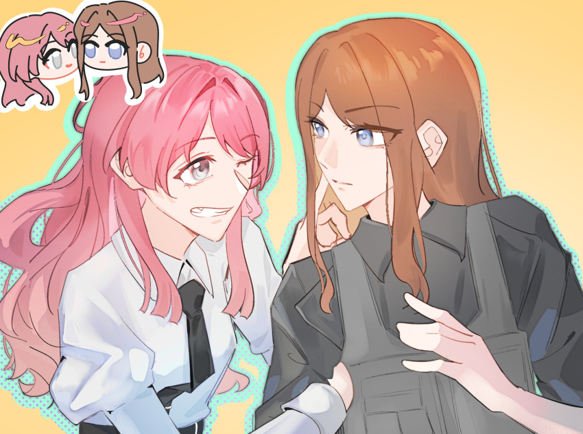 Safebooru - 2girls bang dream! bang dream! it's mygo!!!!! black necktie black shirt blue eyes ...