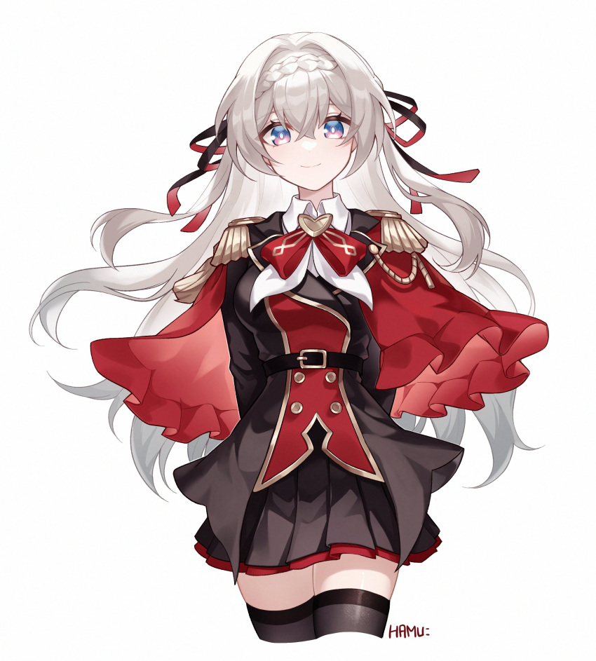 Safebooru - 1girl absurdres arm behind back black skirt black ...