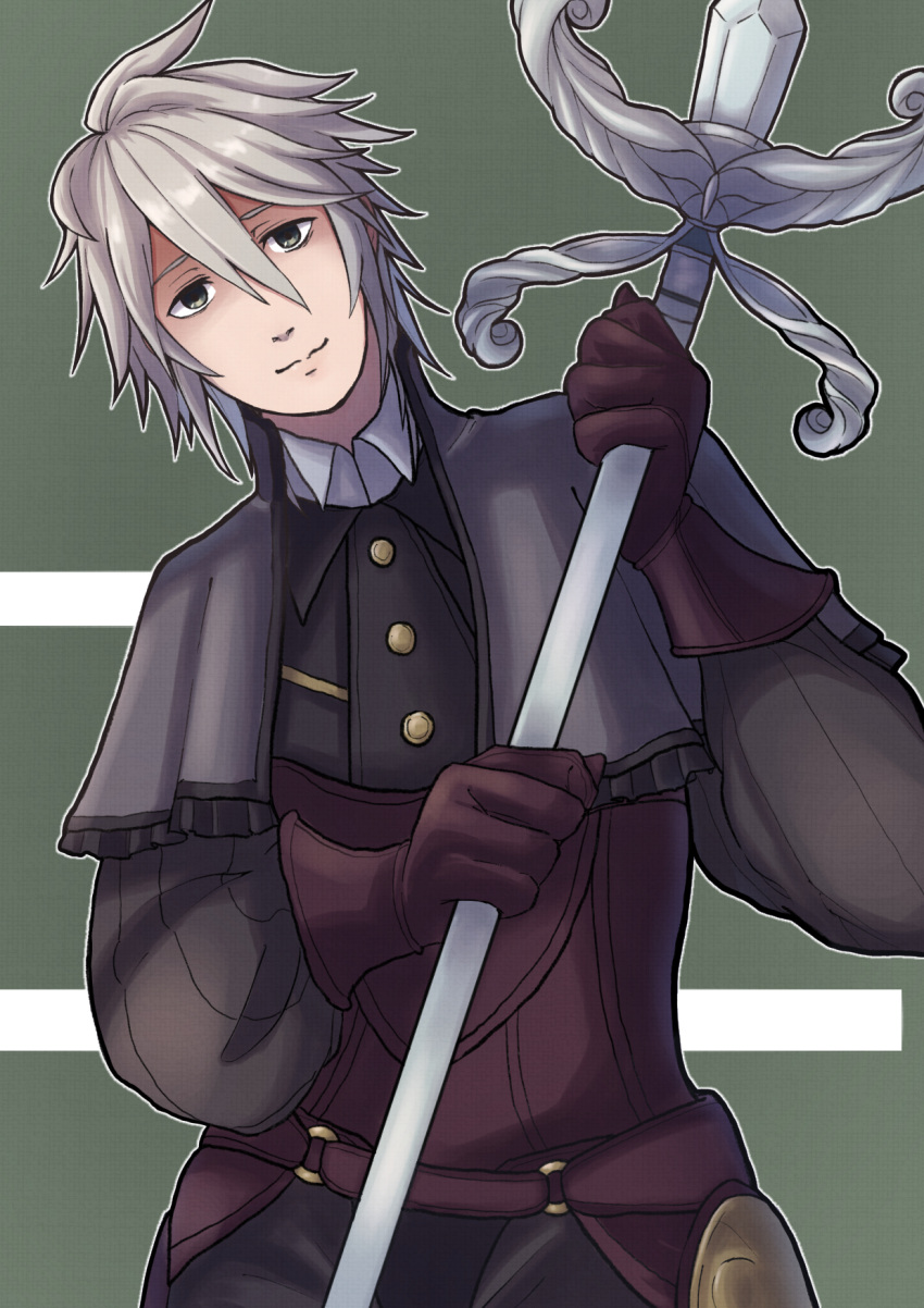 Safebooru - 1boy aristocratic clothes butler dwyer (fire emblem) fire ...