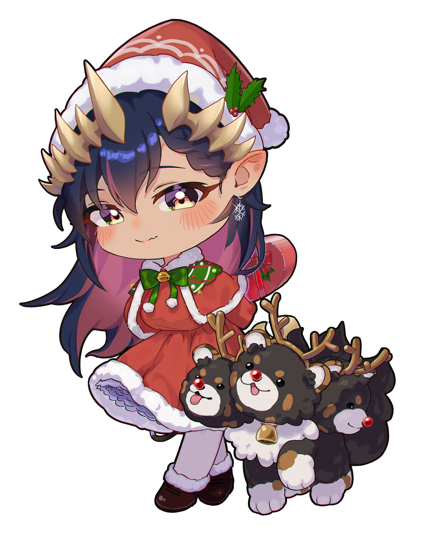 Safebooru - 1girl absurdres alternate costume bell black footwear blush ...