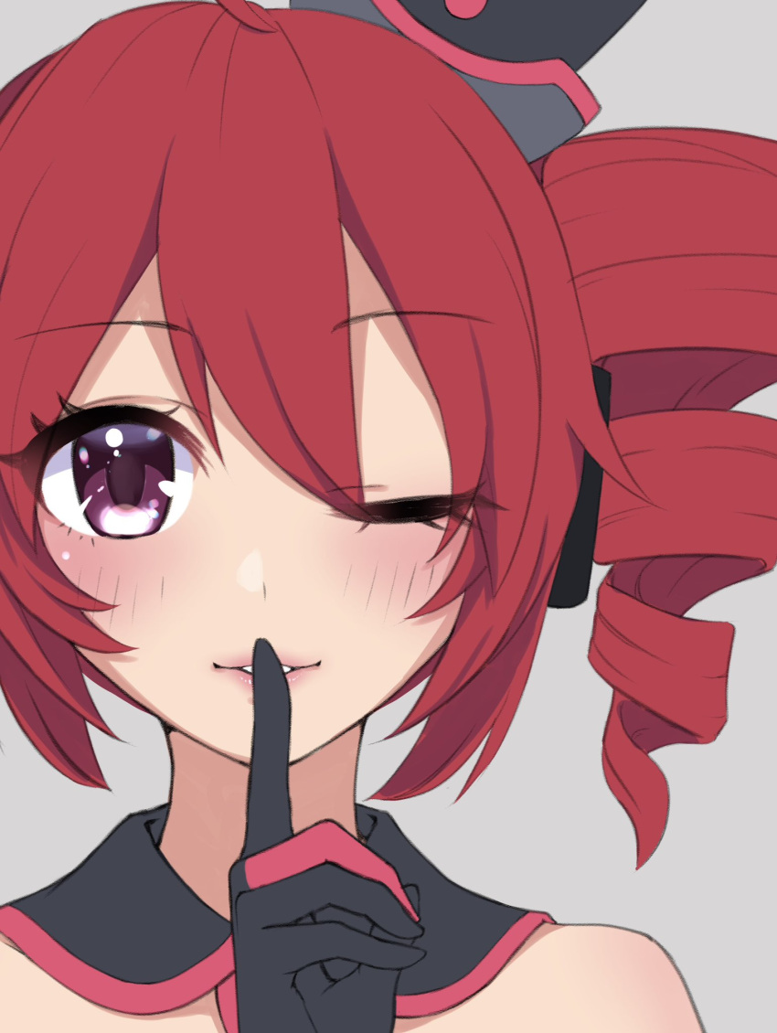 Safebooru - 1girl black gloves blush brown eyes double-parted bangs ...