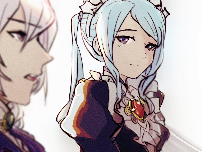 Safebooru - 1boy 1girl blue hair butler fire emblem fire emblem fates ...