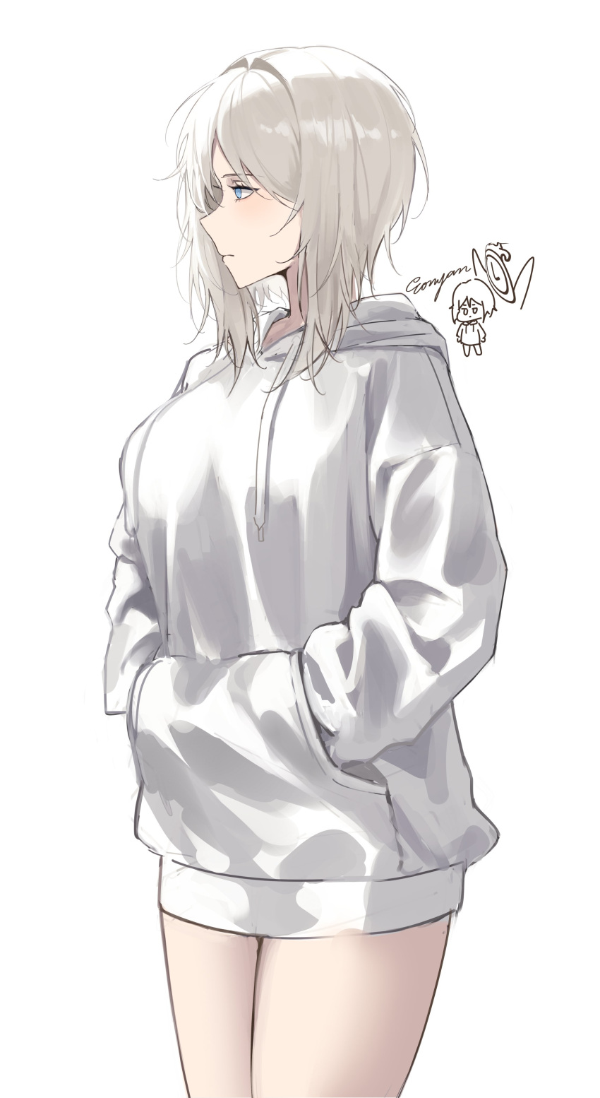 Safebooru - 1girl absurdres artist name bare legs blue eyes blush breasts eonyan (chaeyang) eyes ...