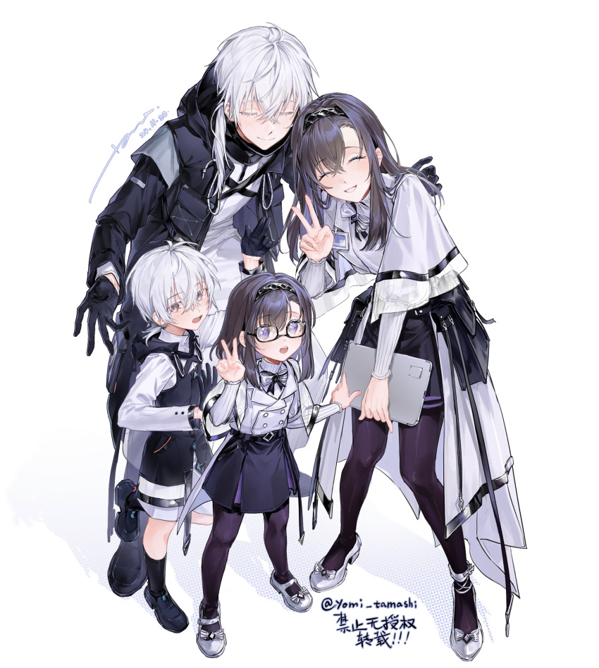 Safebooru - 1boy 1girl absurdres age progression arknights black footwear black hairband black ...