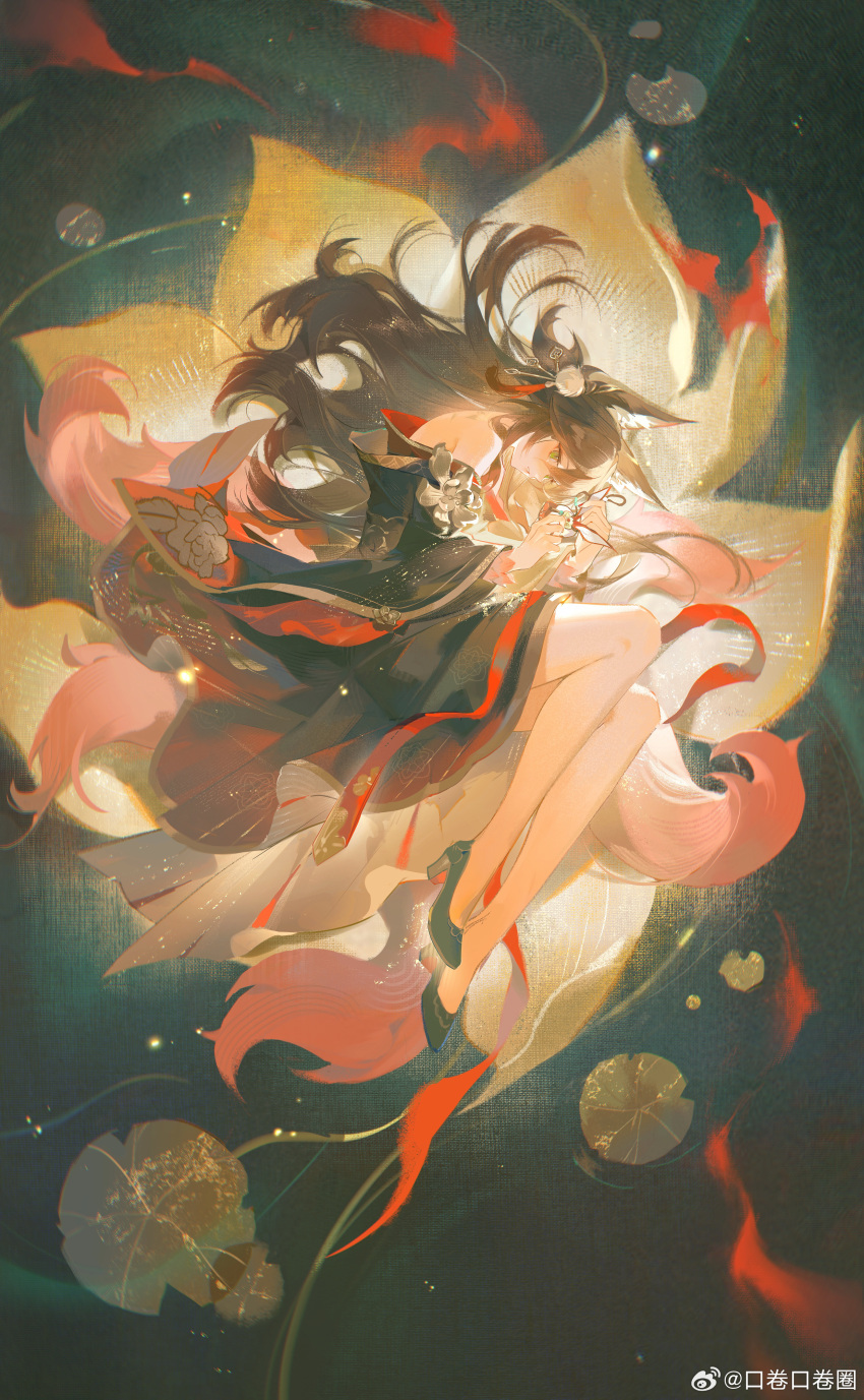 Safebooru - 1girl absurdres animal ears bare shoulders black dress black footwear black hair ...