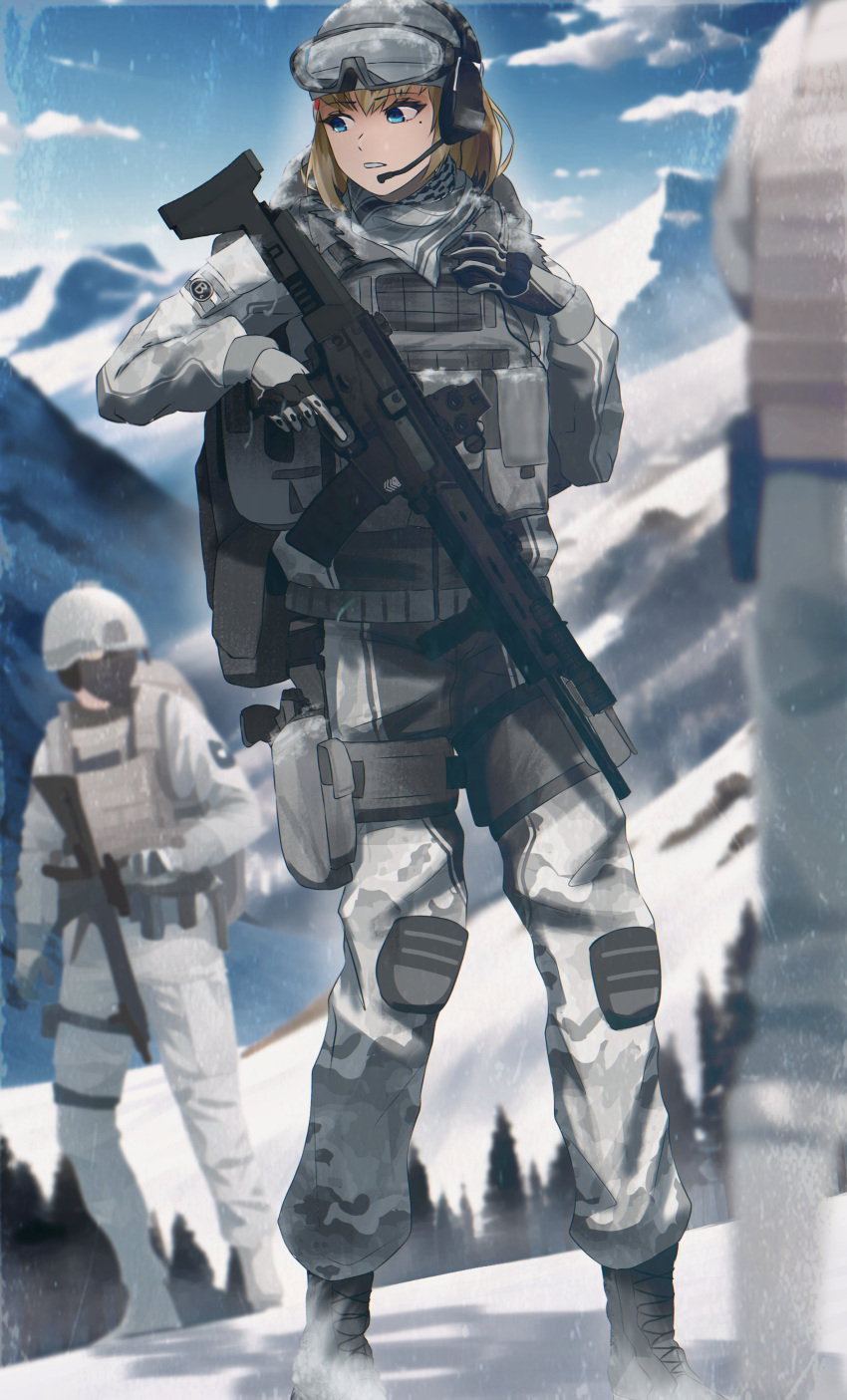 Safebooru - 1boy 1girl absurdres acr (girls' frontline) adaptive combat ...