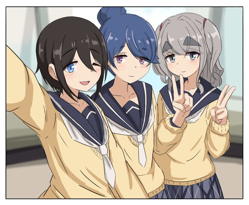 Safebooru - blue hair captain bouzu grey hair hair between eyes highres ...