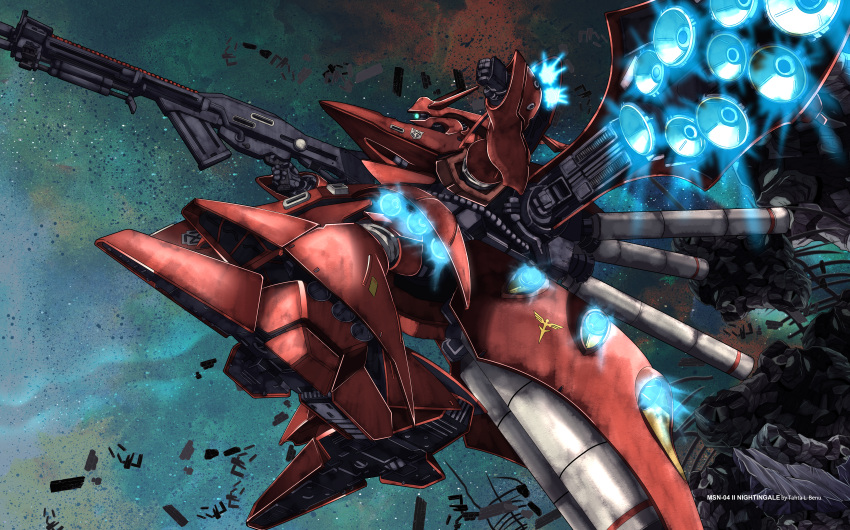 Safebooru - absurdres artist name beam rifle char's counterattack char ...