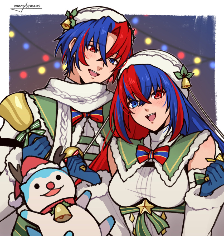 Safebooru - 1boy 1girl 1other alear (female) (fire emblem) alear ...