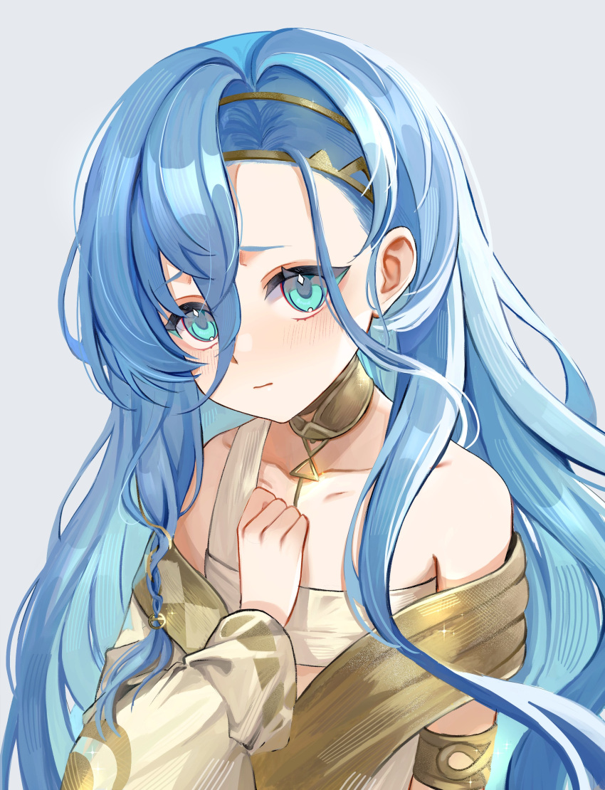 Safebooru - 1girl 37 (reverse:1999) absurdres ancient greek clothes armlet bare shoulders blue ...