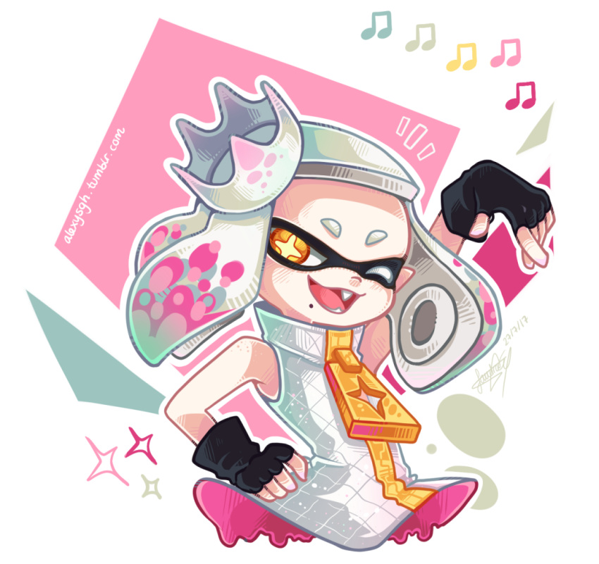 Safebooru - + + 1girl ;d cephalopod eyes commentary crown english ...