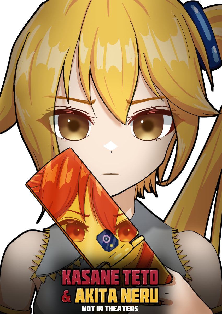 Safebooru - 2girls absurdres akita neru alk alexray21 bare shoulders blonde hair cellphone ...