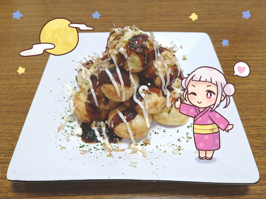 Safebooru - 1girl arashi chisato blush bonito flakes c: chibi ...