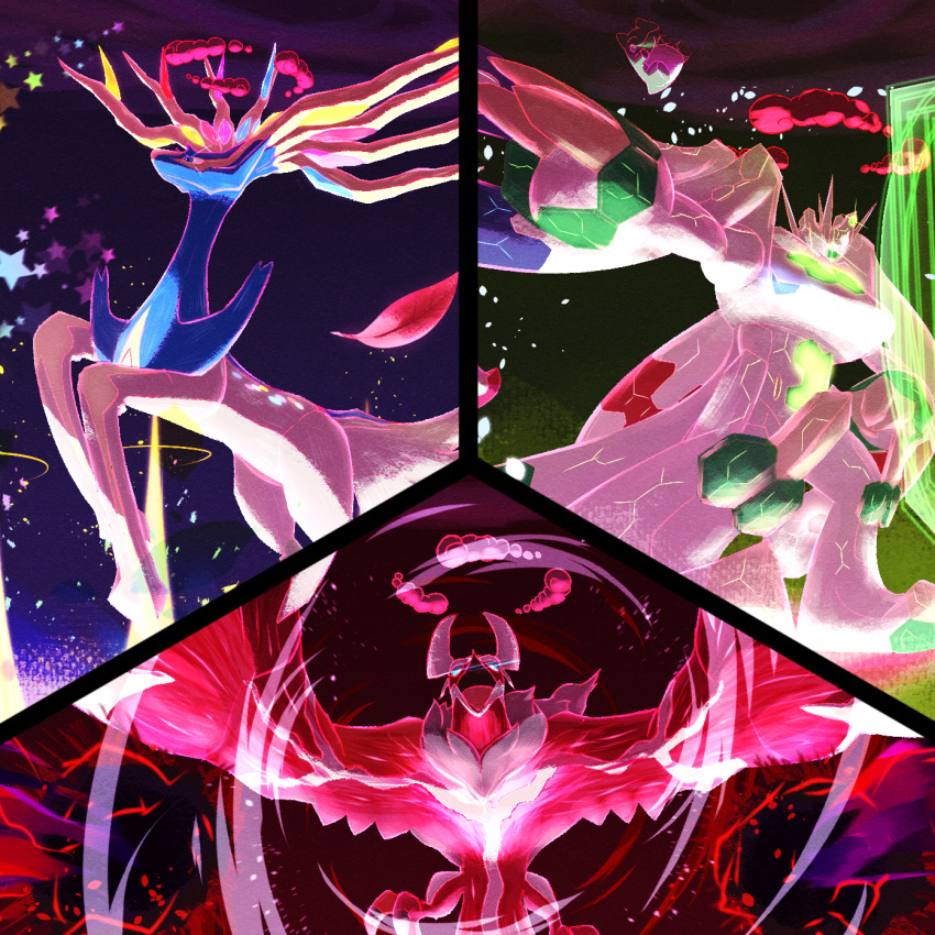 Safebooru - alternate color antlers blue eyes claws dynamax ...