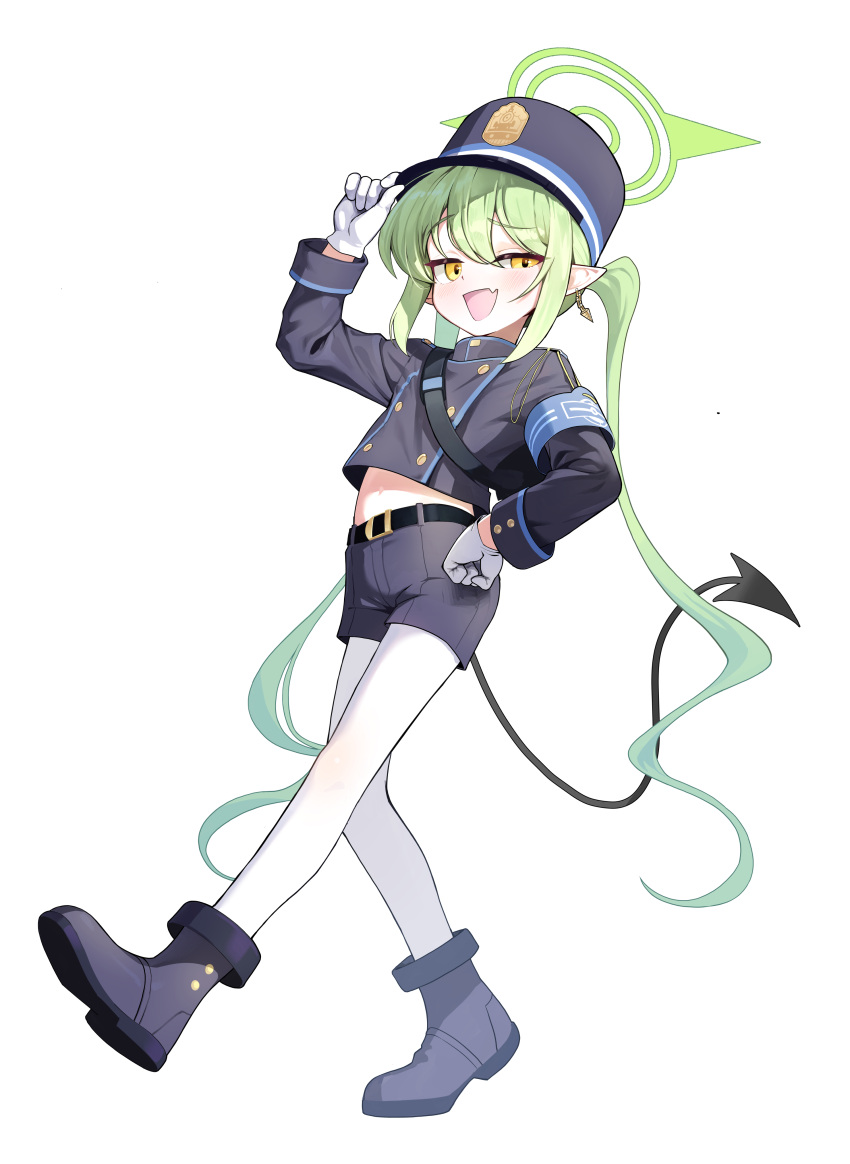 Safebooru - 1girl absurdres armband belt black belt black footwear black hat black jacket black ...