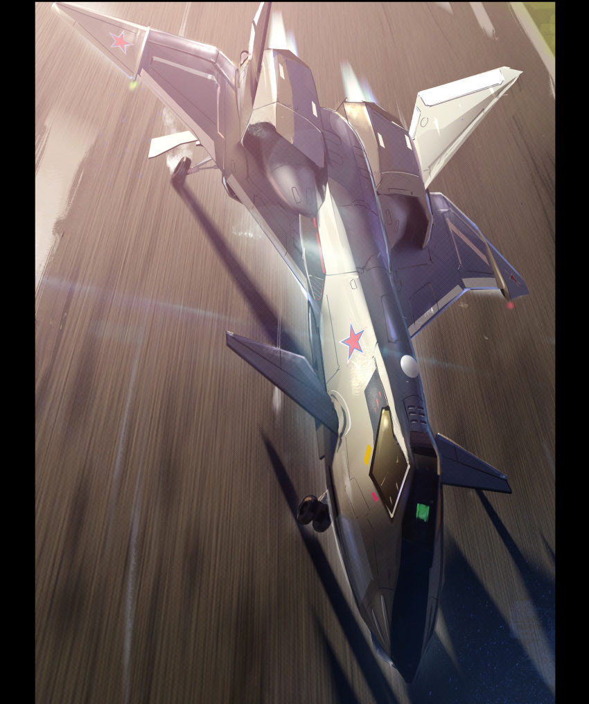 Safebooru - absurdres aircraft airplane canards commission fighter jet firefox (movie) highres ...