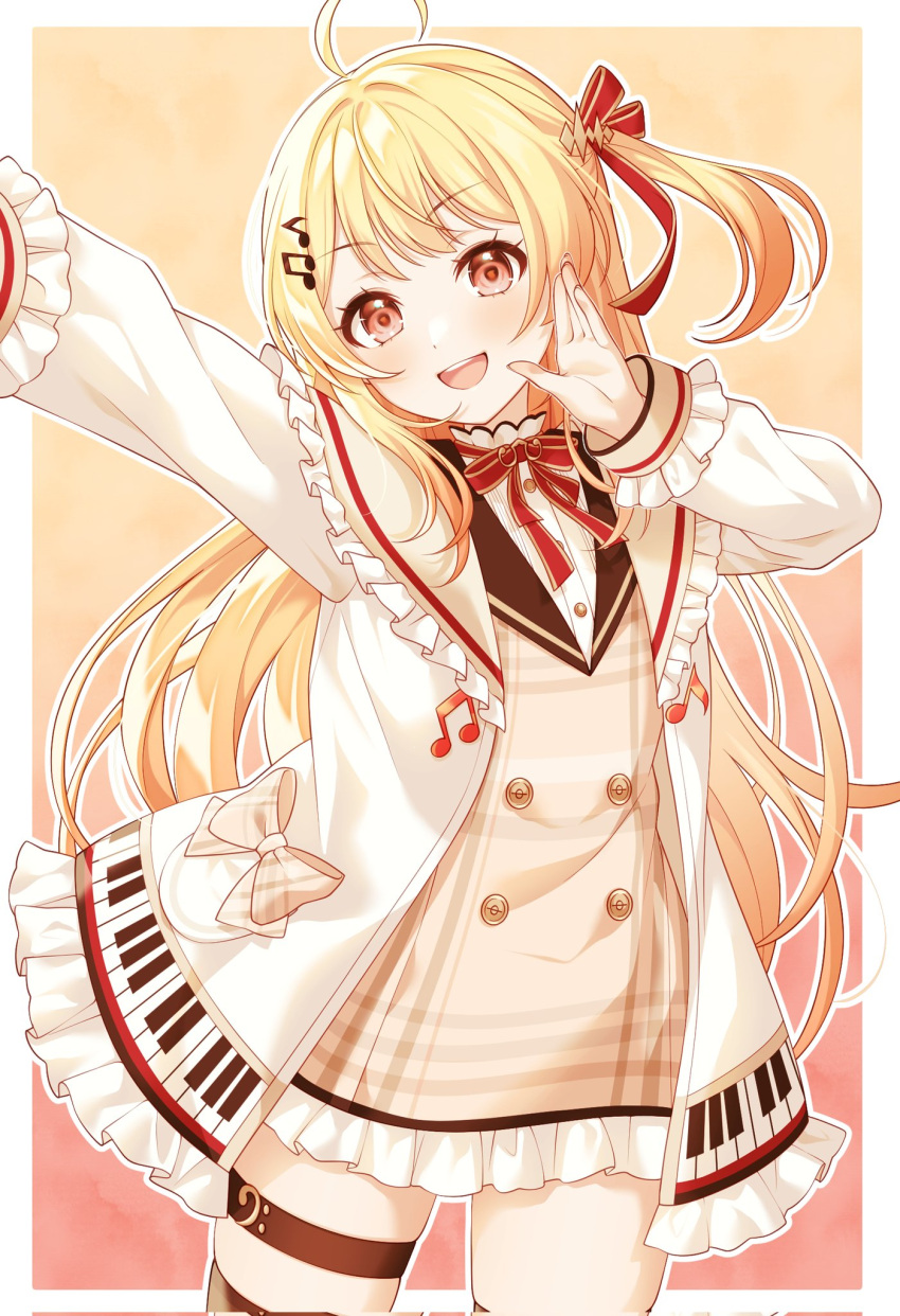 Safebooru - 1girl arm up black choker blonde hair blush bow bowtie ...