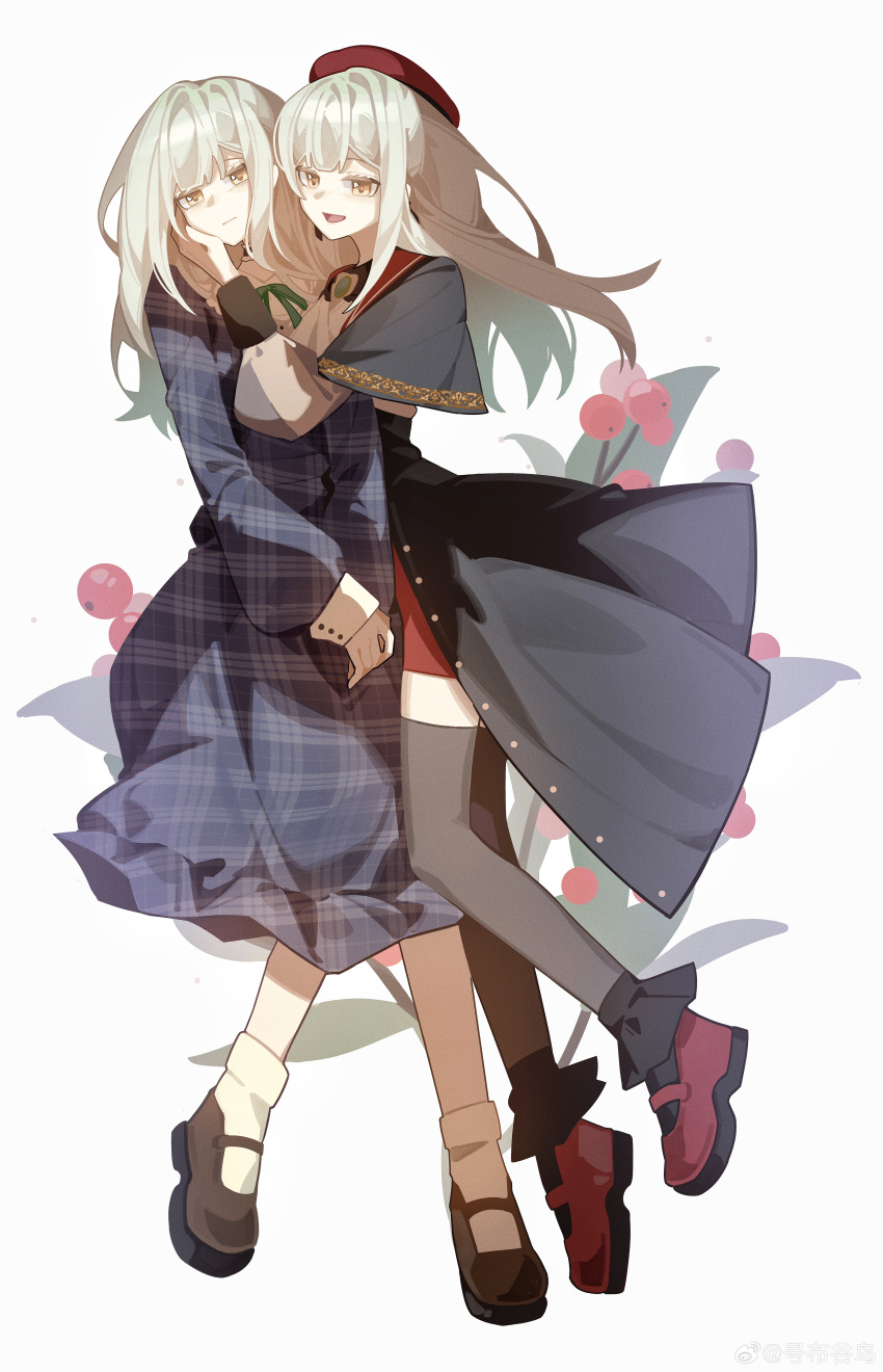 Safebooru - 2girls absurdres ascot bang dream! bang dream! it's mygo!!!!! beret black pantyhose ...