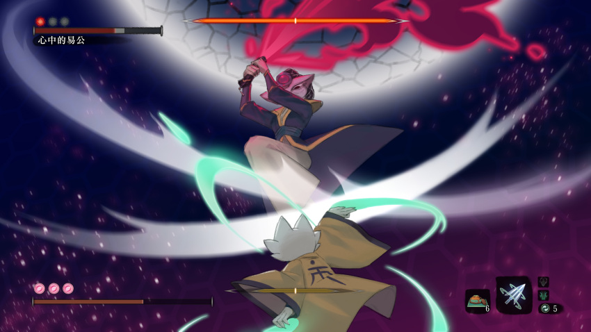 Safebooru - 1boy 1girl boss fight cat boy cat girl chinese commentary ...