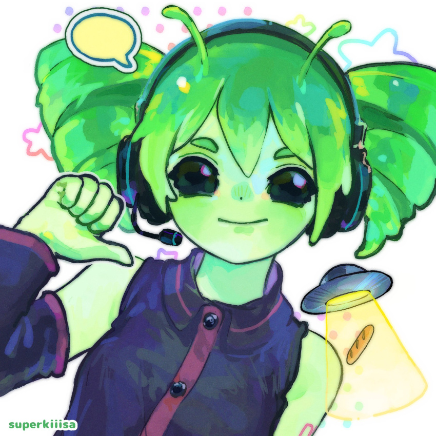 Safebooru - 1girl alien alternate hair color alternate skin color ...