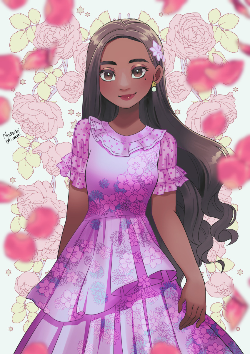 Safebooru - 1girl brown eyes brown hair dark-skinned female dark skin ...