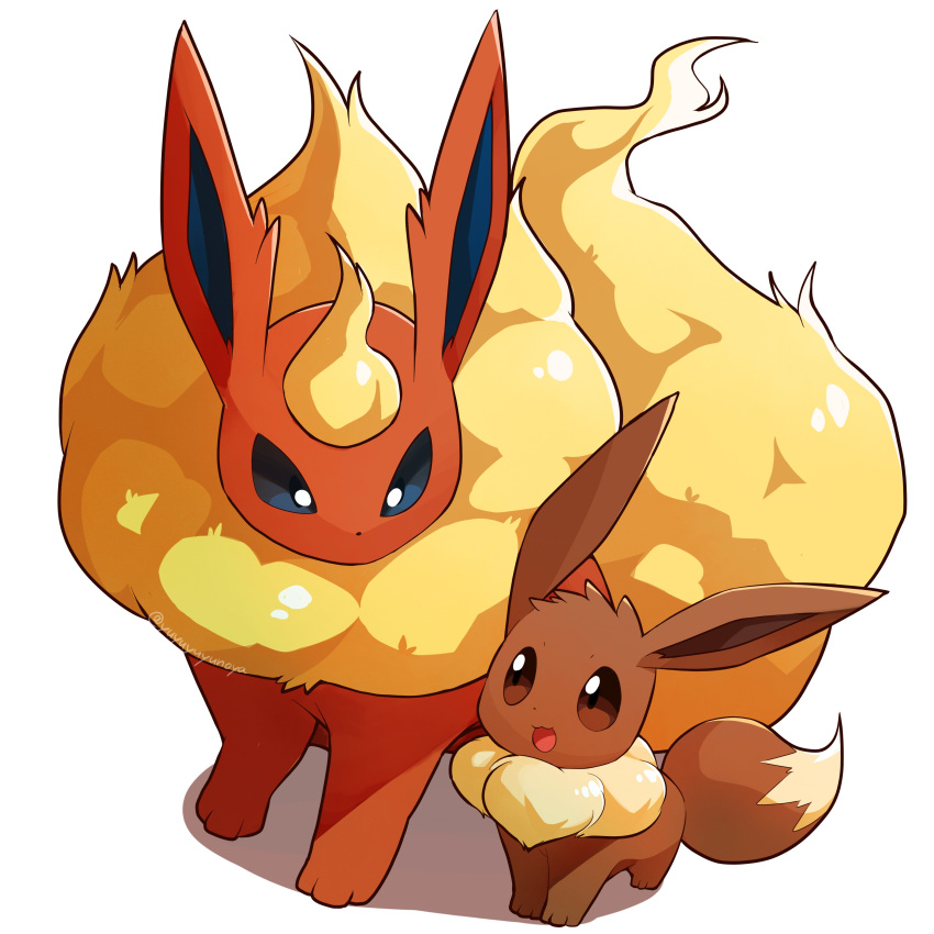 Safebooru - absurdres animal focus bright pupils brown eyes commentary request eevee flareon ...