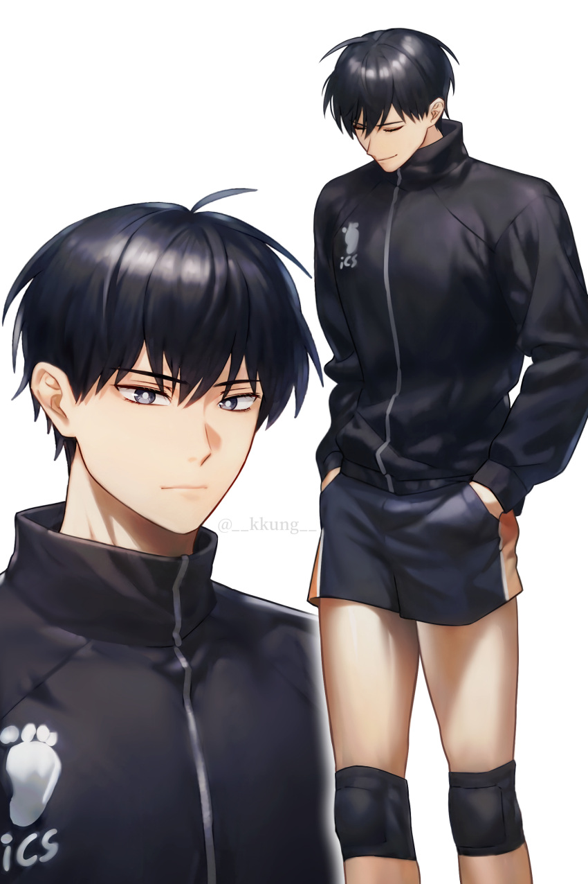 Safebooru - 1boy absurdres ahoge black hair black jacket closed mouth commentary request haikyuu ...