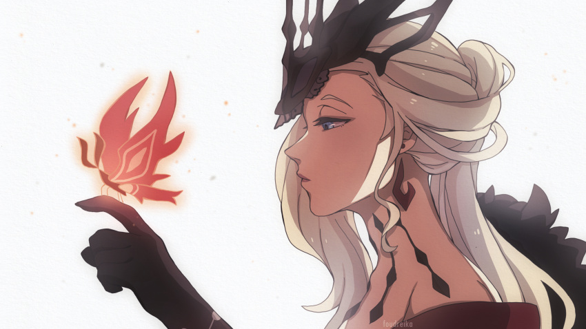 Safebooru - 1girl 1other absurdres artist name bare shoulders black ...