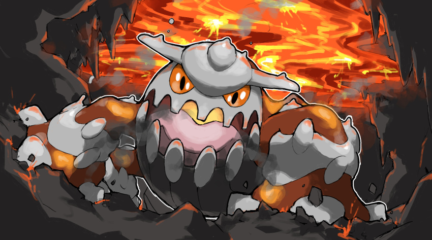 Safebooru - animal focus blacknirrow commentary request heatran highres ...