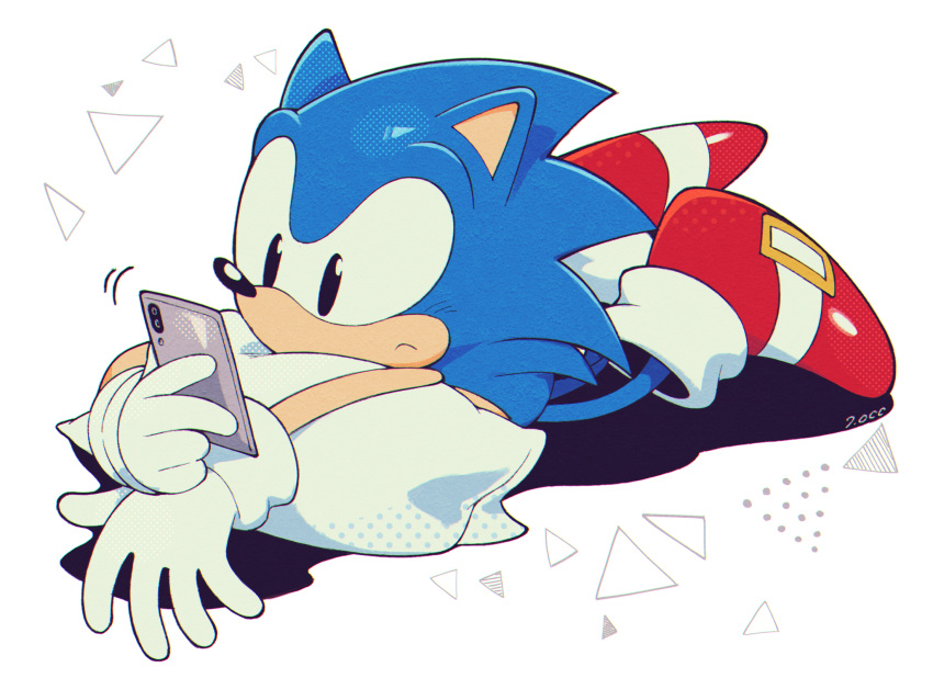 Safebooru - blue fur cellphone furry furry male hedgehog boy highres ...