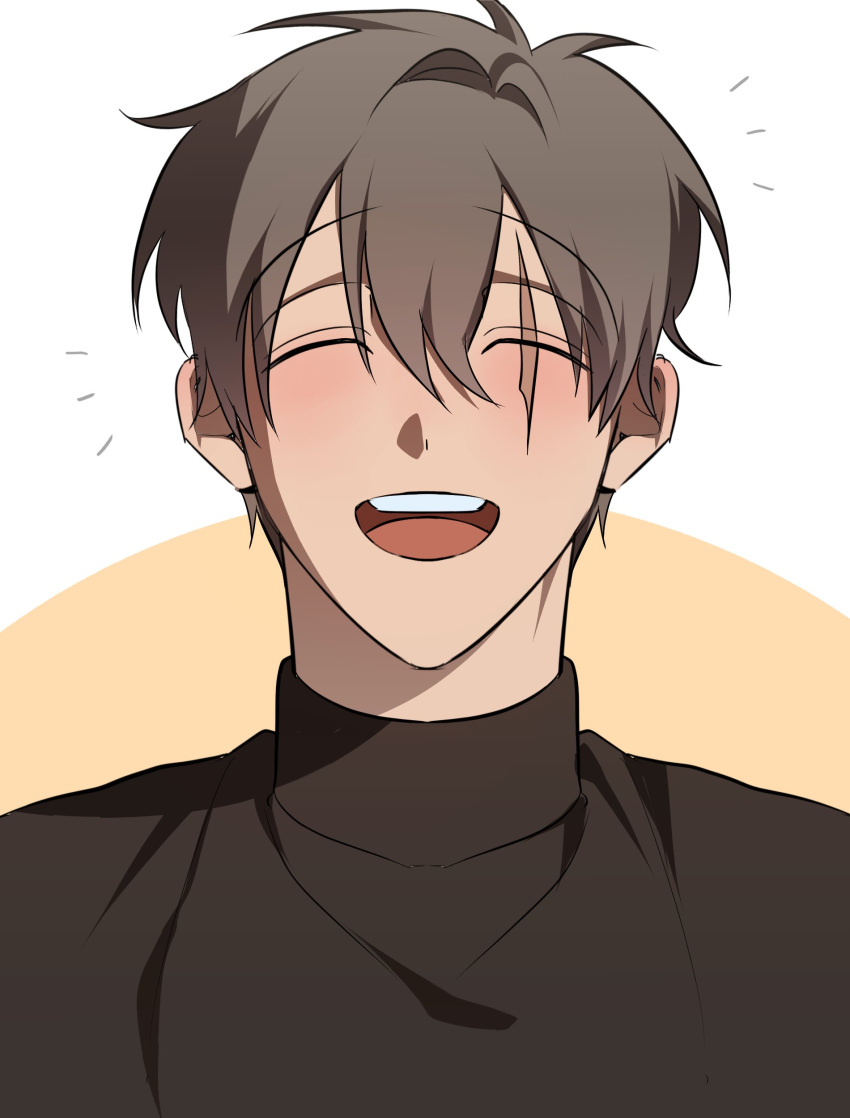 Safebooru - 1boy absurdres alien stage black shirt brown hair closed ...